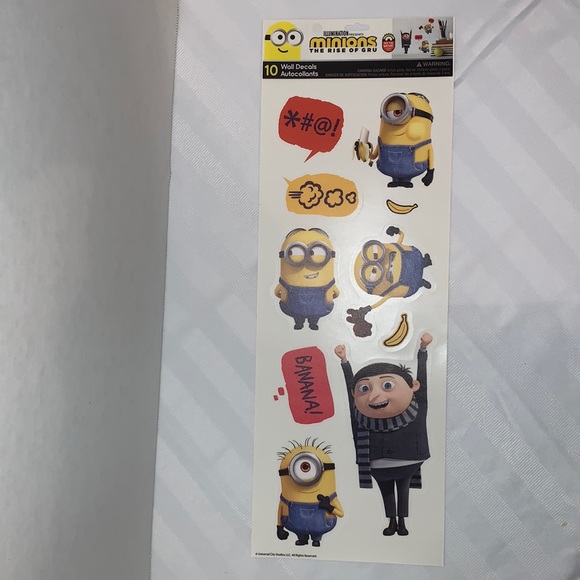 Wall Decor | Minions The Rise Of Gru Wall Decals Autocollants | Poshmark